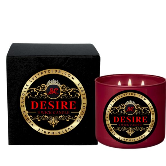 SULTRY CLUB CANDLES | Accents | Desire Edp 3 Wick Candle | Poshmark